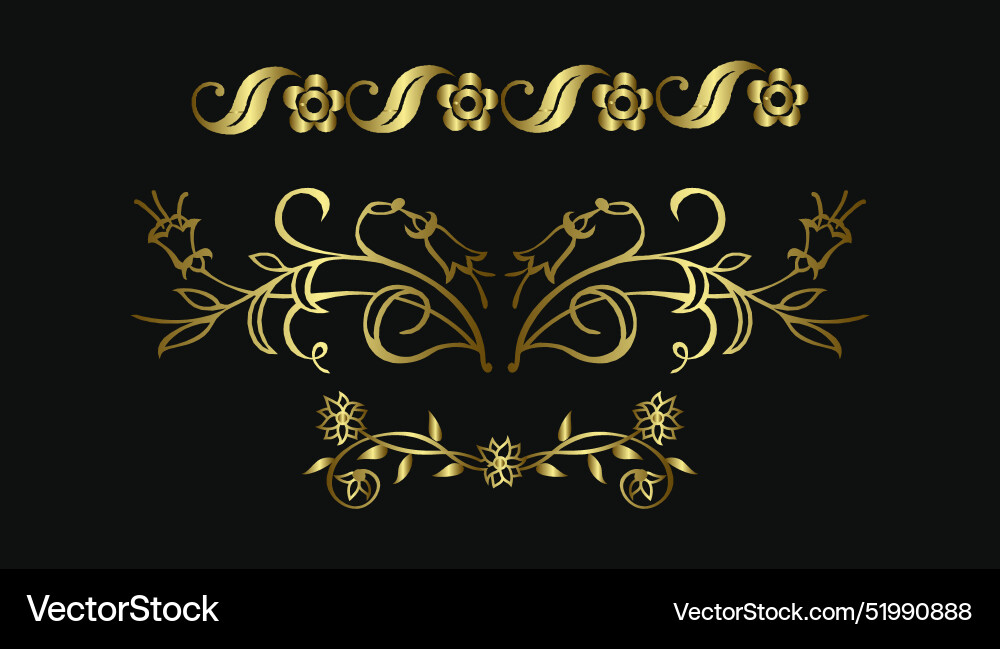 Floral decorative Royalty Free Vector Image - VectorStock