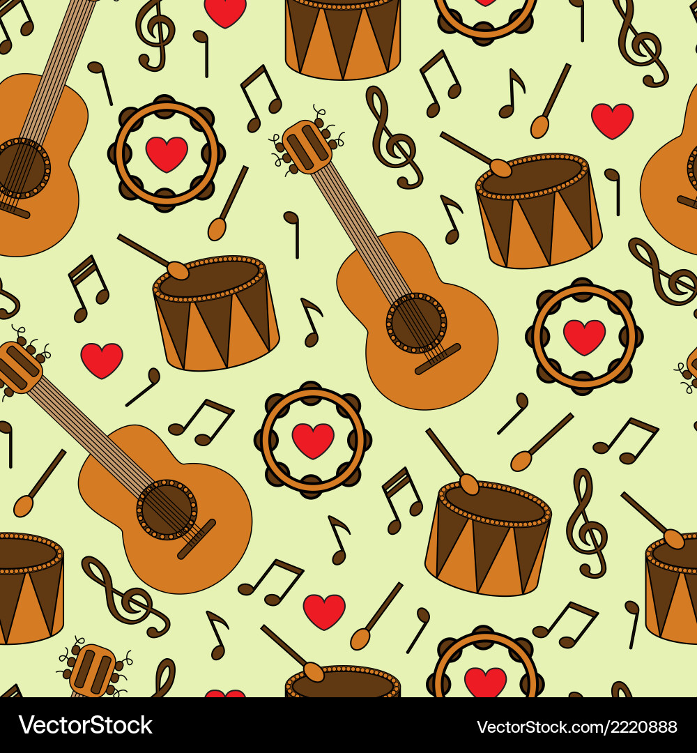Musical Instruments Background Royalty Free Vector Image