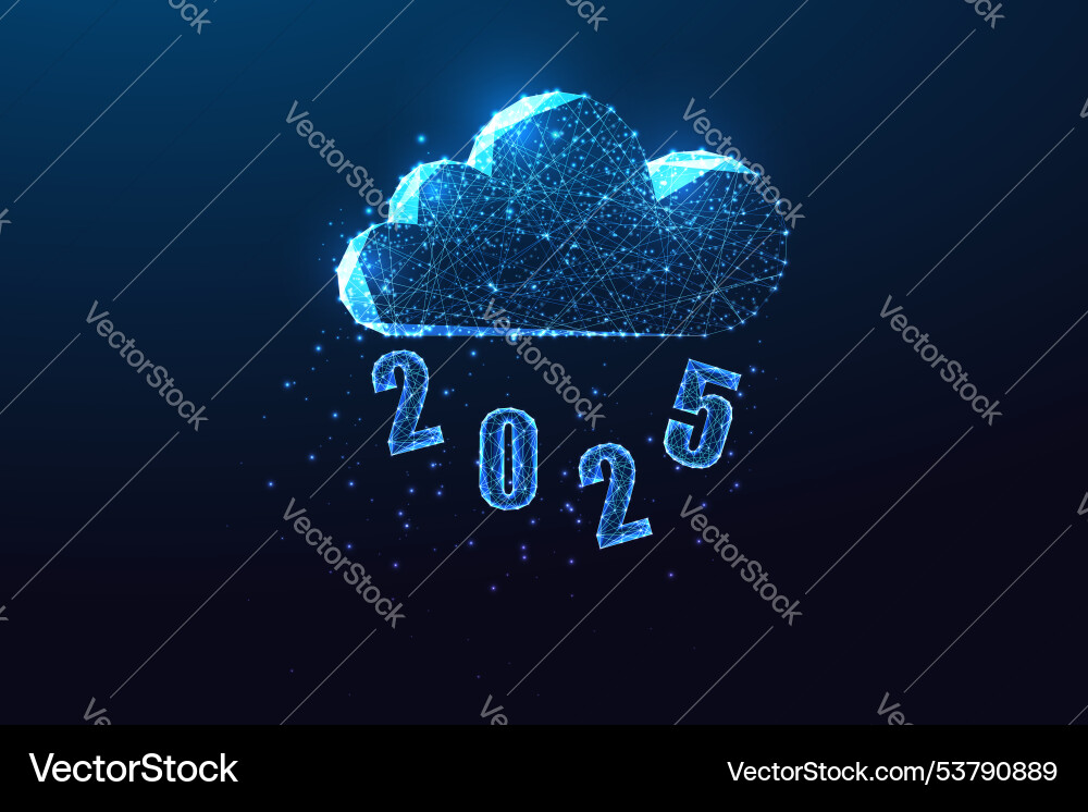 Abstract 2025 new year digital web banner template