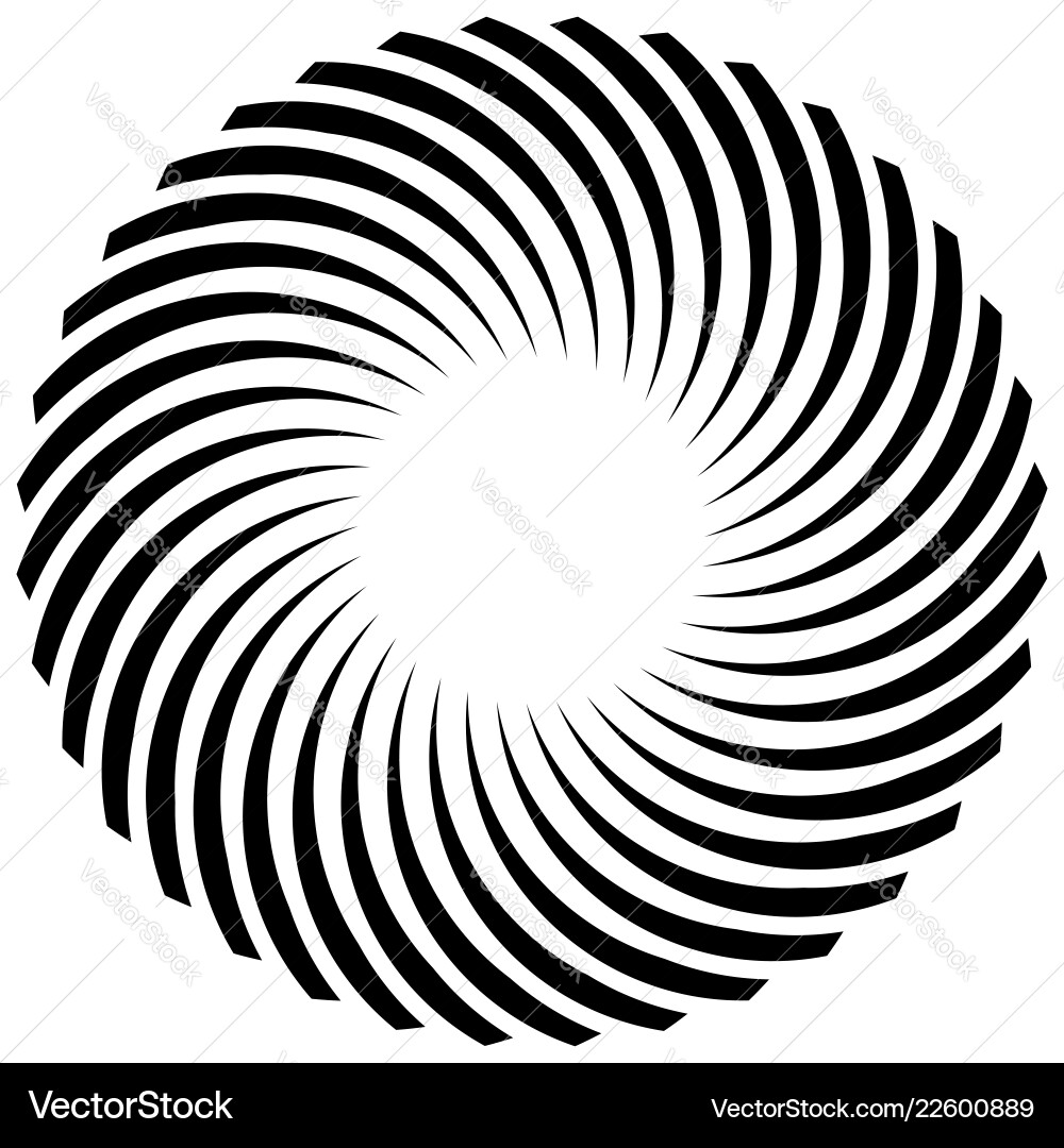 Abstract spiral element on white art Royalty Free Vector