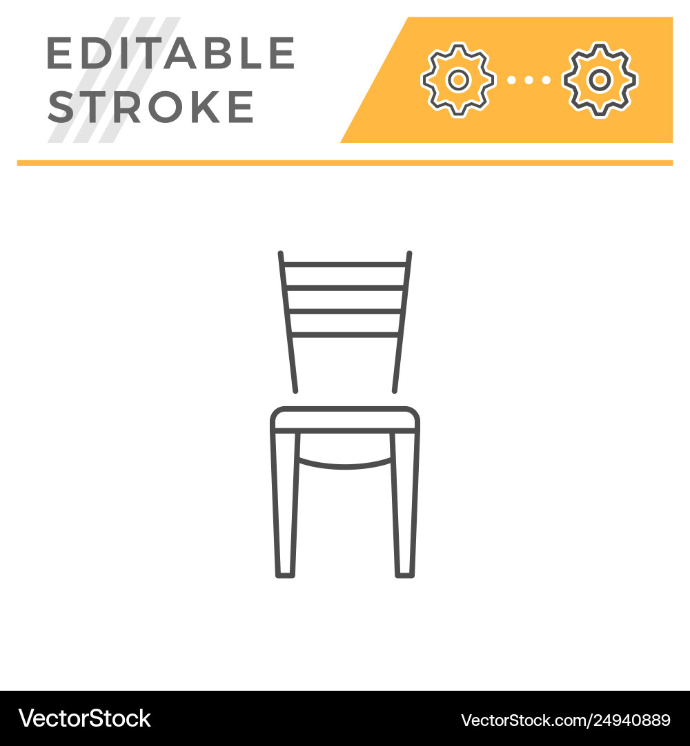 Chair line icon Royalty Free Vector Image - VectorStock