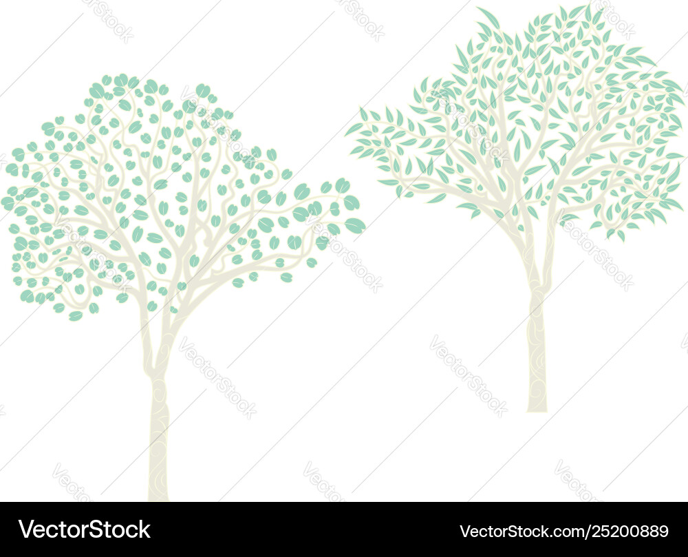Eucalyptus tree design Royalty Free Vector Image