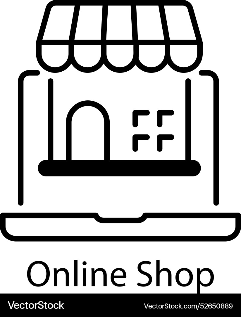 Online shop Royalty Free Vector Image - VectorStock