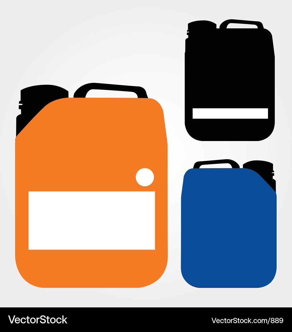 Plastic containers Royalty Free Vector Image - VectorStock