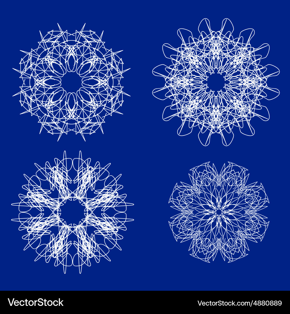Snow flakes Royalty Free Vector Image - VectorStock
