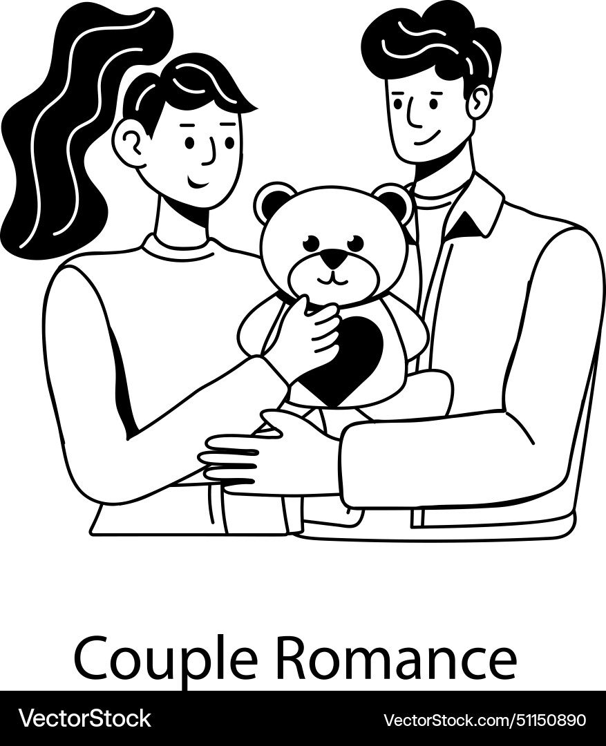 Couple romance Royalty Free Vector Image - VectorStock