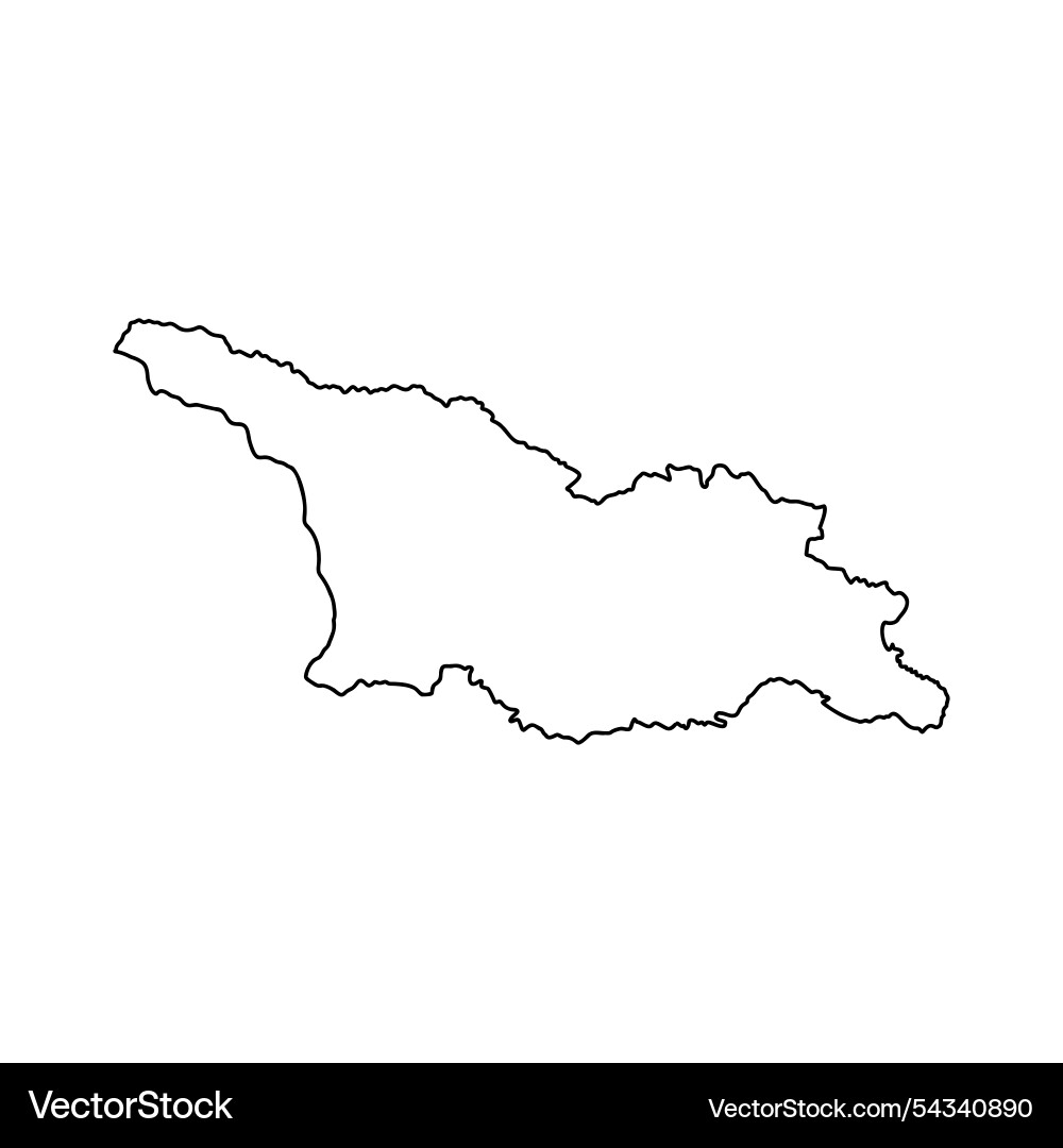 Doodle map of georgia sketch Royalty Free Vector Image