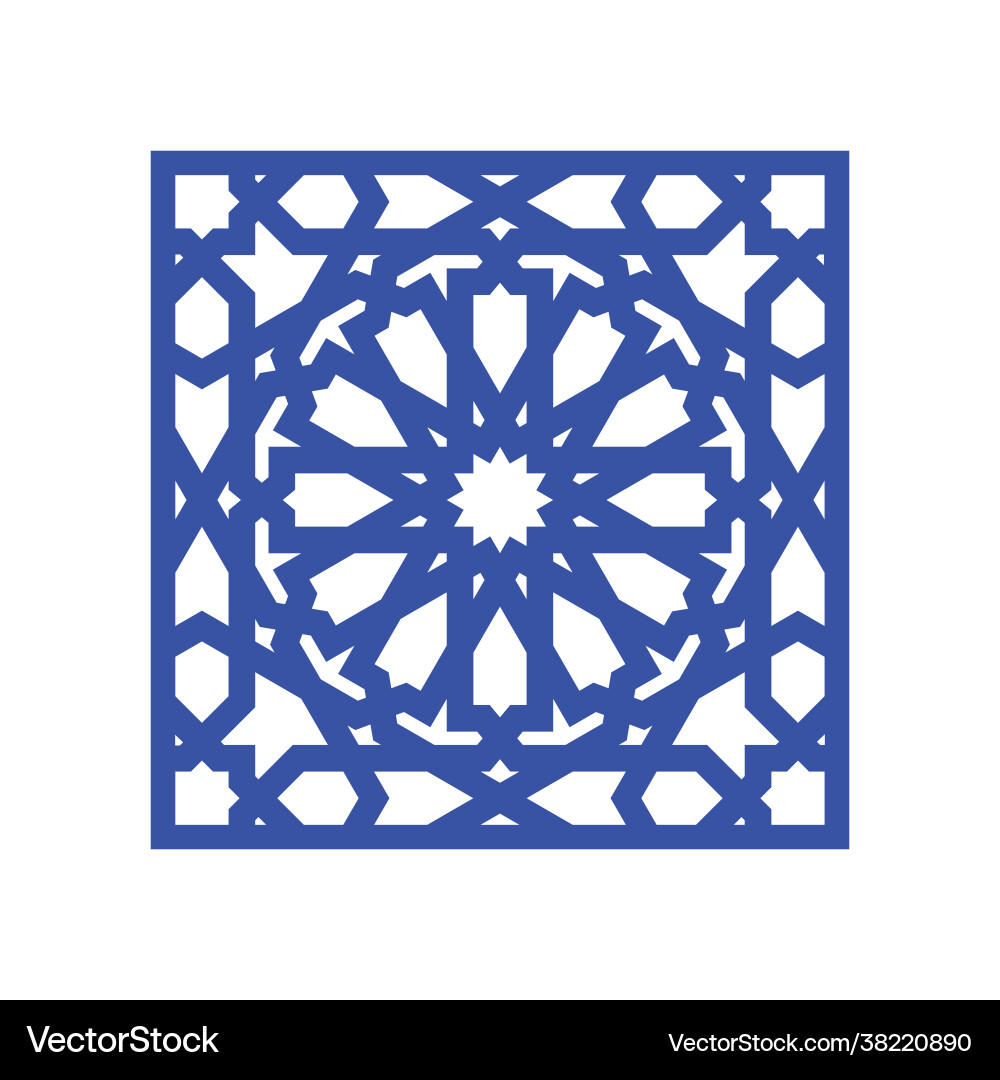 Islamic laser cutting pattern Royalty Free Vector Image