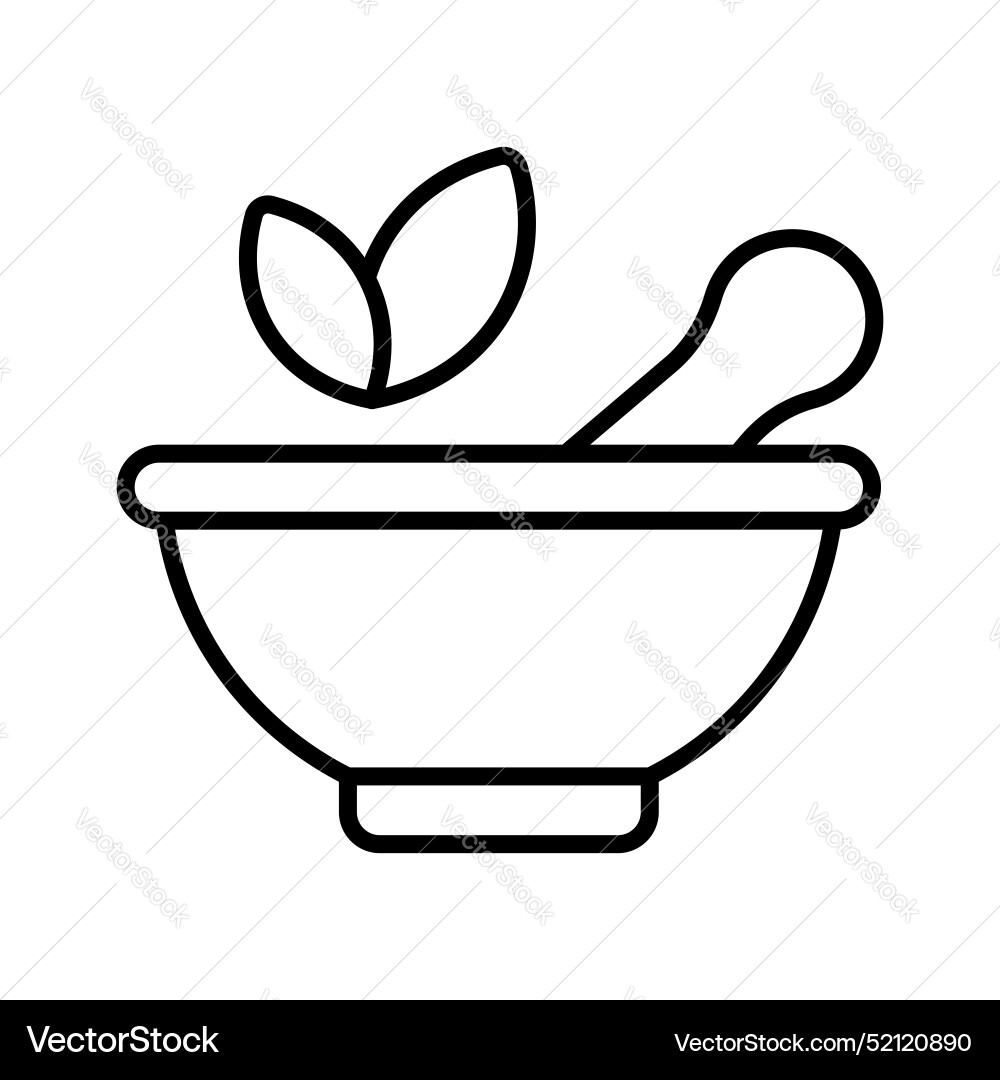 Mortar pestle Royalty Free Vector Image - VectorStock