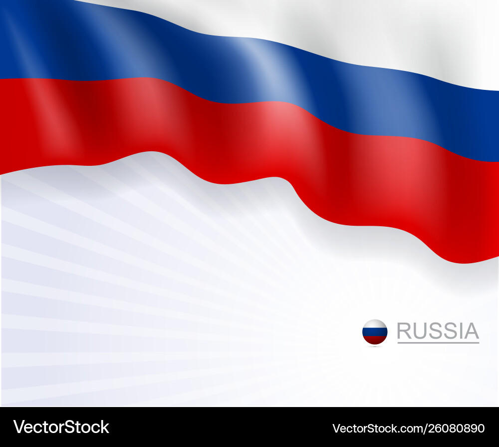 Russian Flag Banner Royalty Free Vector Image - VectorStock