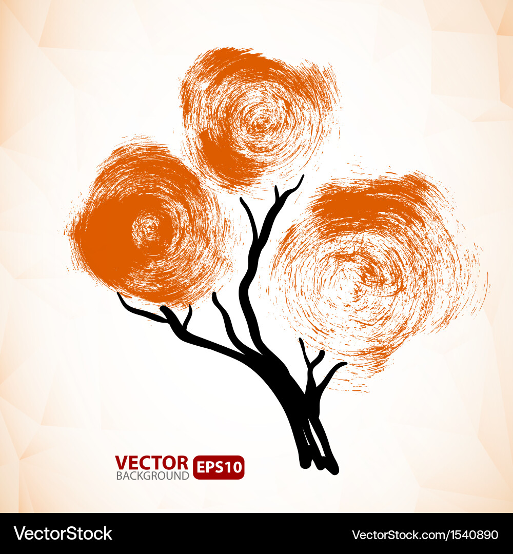 Stain Tree Crown Royalty Free Vector Image - VectorStock