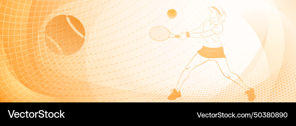 Tennis themed background Royalty Free Vector Image