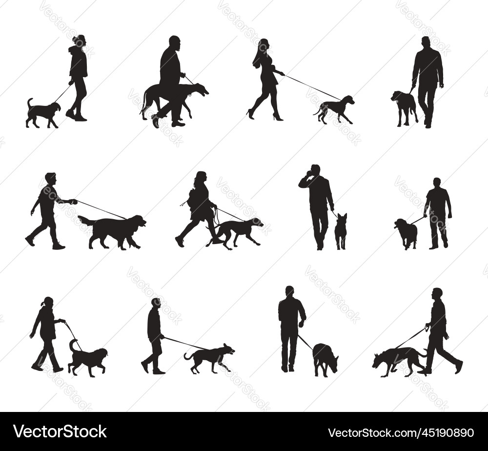 Dog Walking Vector Images (over 28,000)