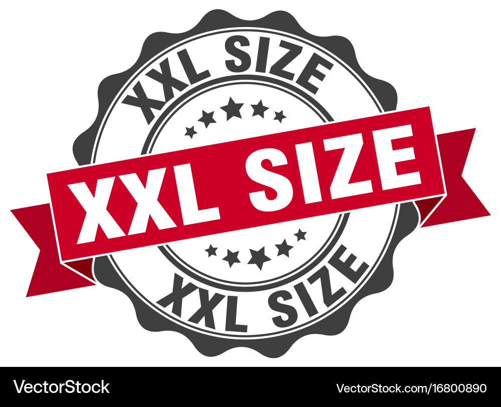 Xxl size stamp sign seal Royalty Free Vector Image
