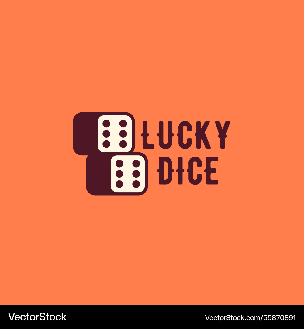 Dice logo Royalty Free Vector Image - VectorStock