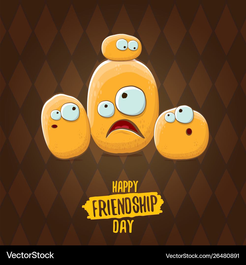 Happy friendship day funky Royalty Free Vector Image