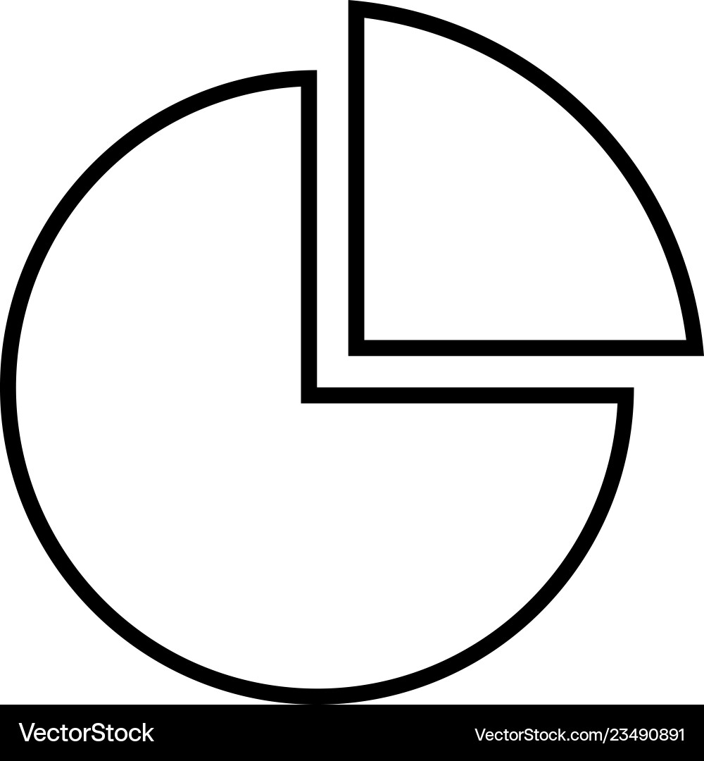 Portion icon Royalty Free Vector Image - VectorStock