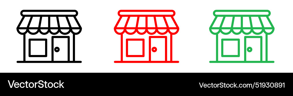 Tailor shop icon logo set Royalty Free Vector Image