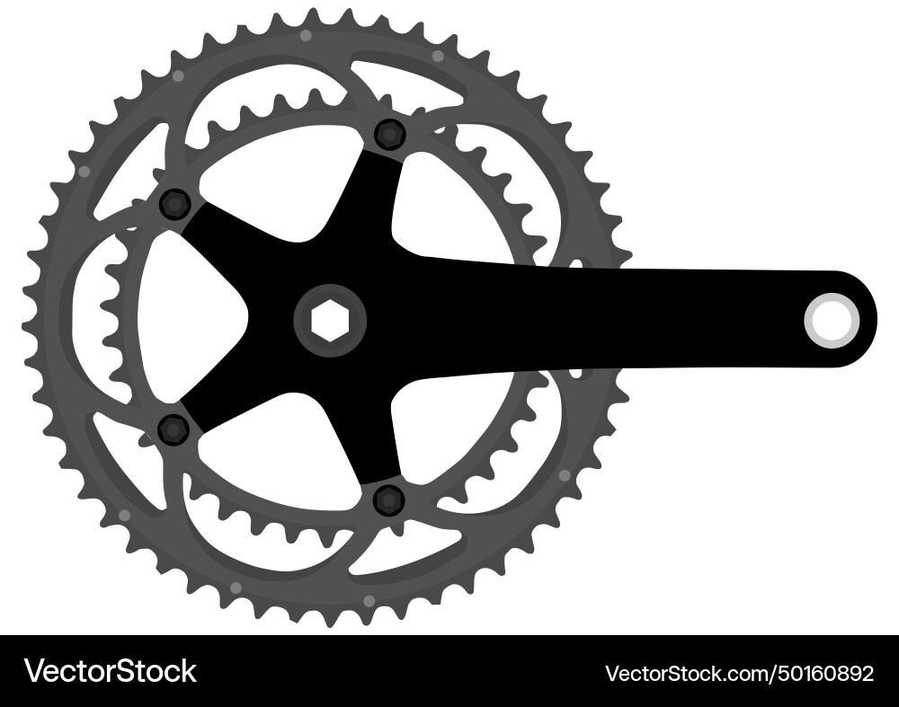 Bicycle chainset Royalty Free Vector Image - VectorStock