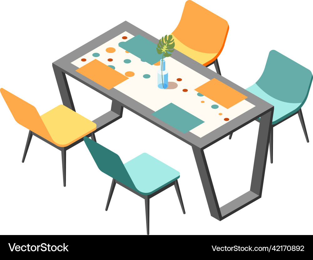 Dinner table icon Royalty Free Vector Image - VectorStock