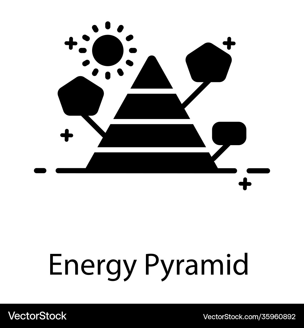 Energiepyramide Lizenzfreies Vektorbild - VectorStock