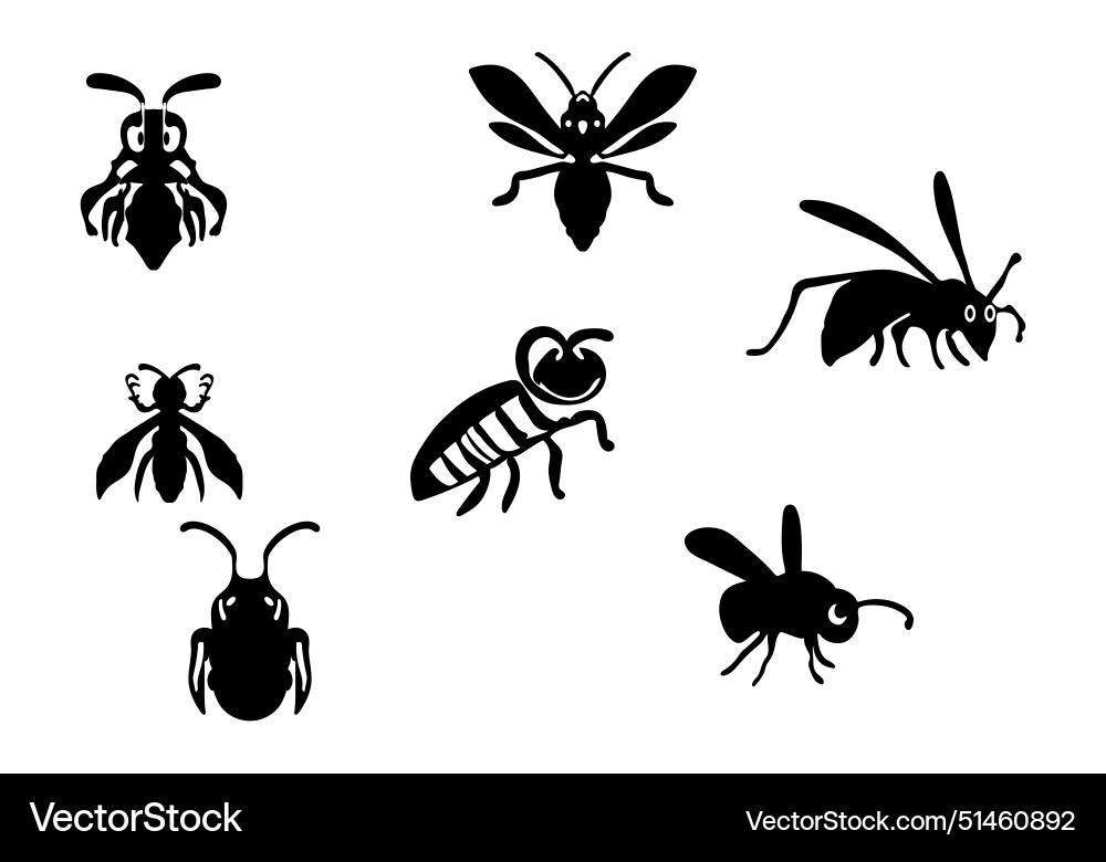 Minimal style asian giant hornet icon design Vector Image
