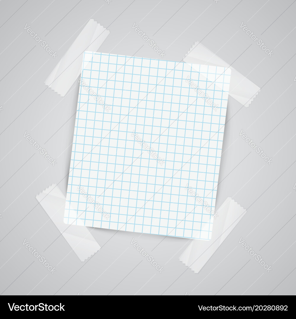 Paper notes with sellotape Royalty Free Vector Image