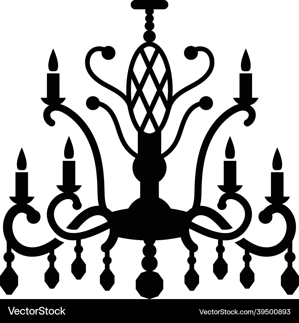 Chandelier Royalty Free Vector Image - VectorStock