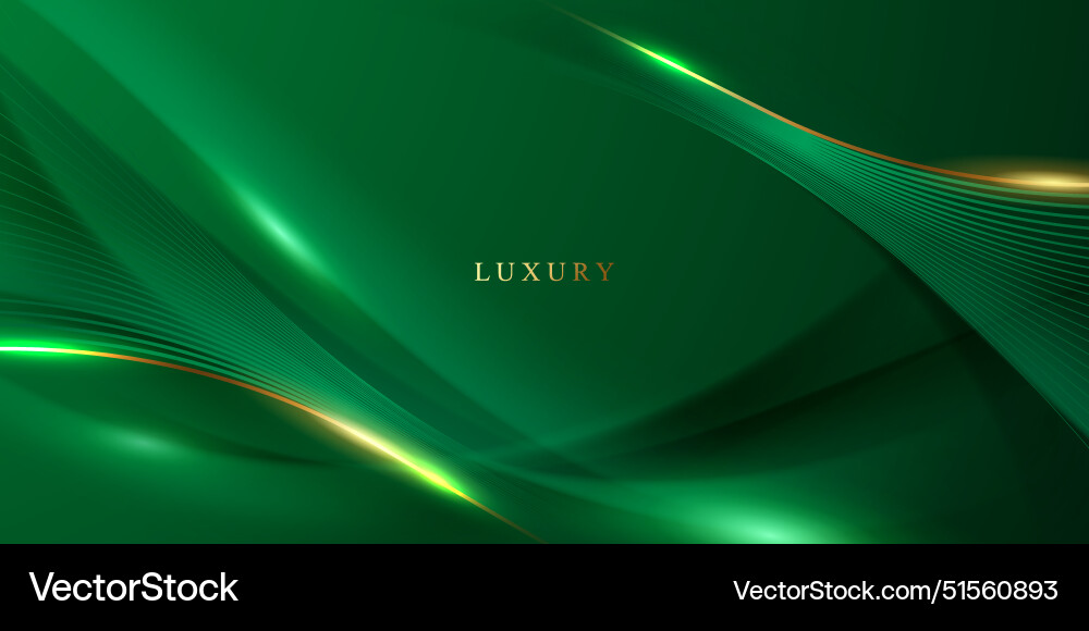 Green abstract background design with elegant Vector Image