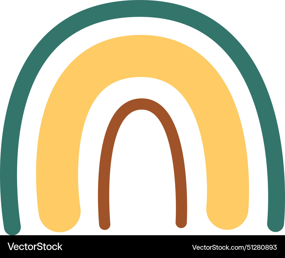 Hand drawn rainbow Royalty Free Vector Image - VectorStock