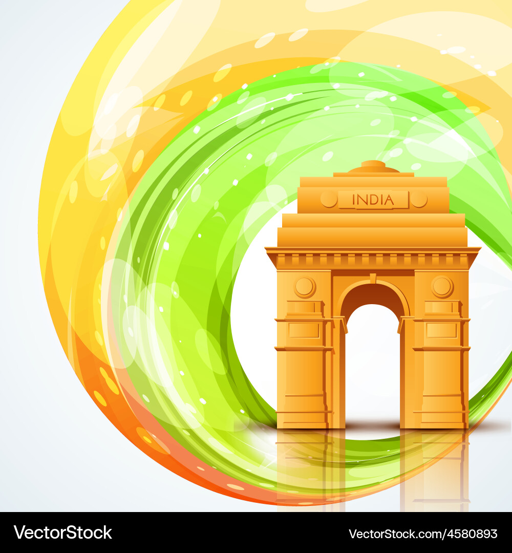 India gate Royalty Free Vector Image - VectorStock
