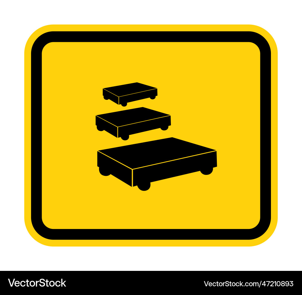 Ppe iconpaint trolley parking symbol sign isolate Vector Image