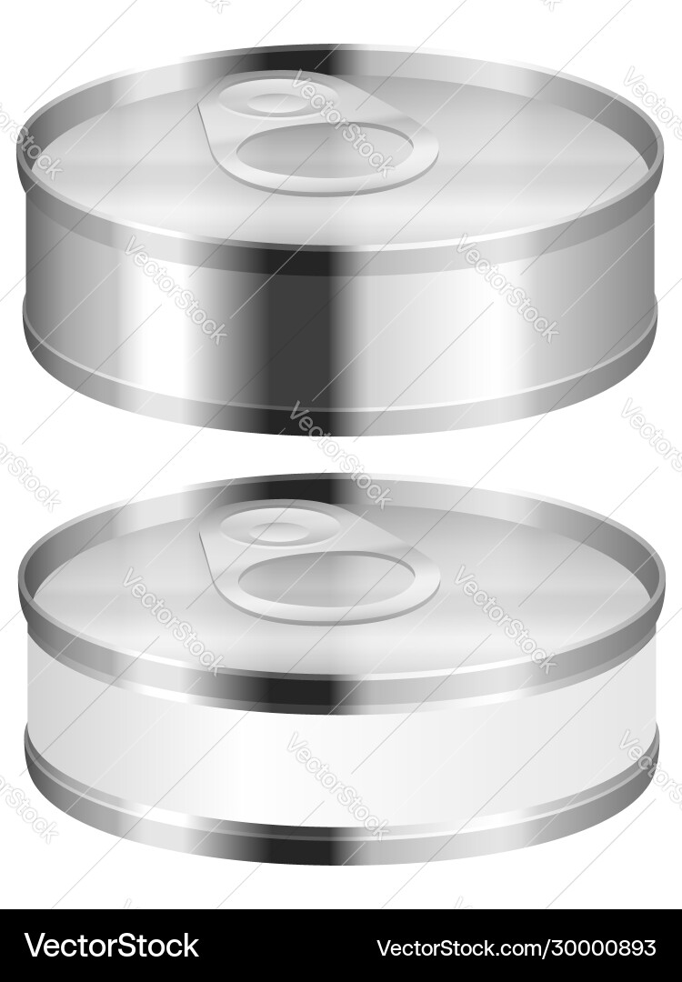 Tin can Royalty Free Vector Image - VectorStock