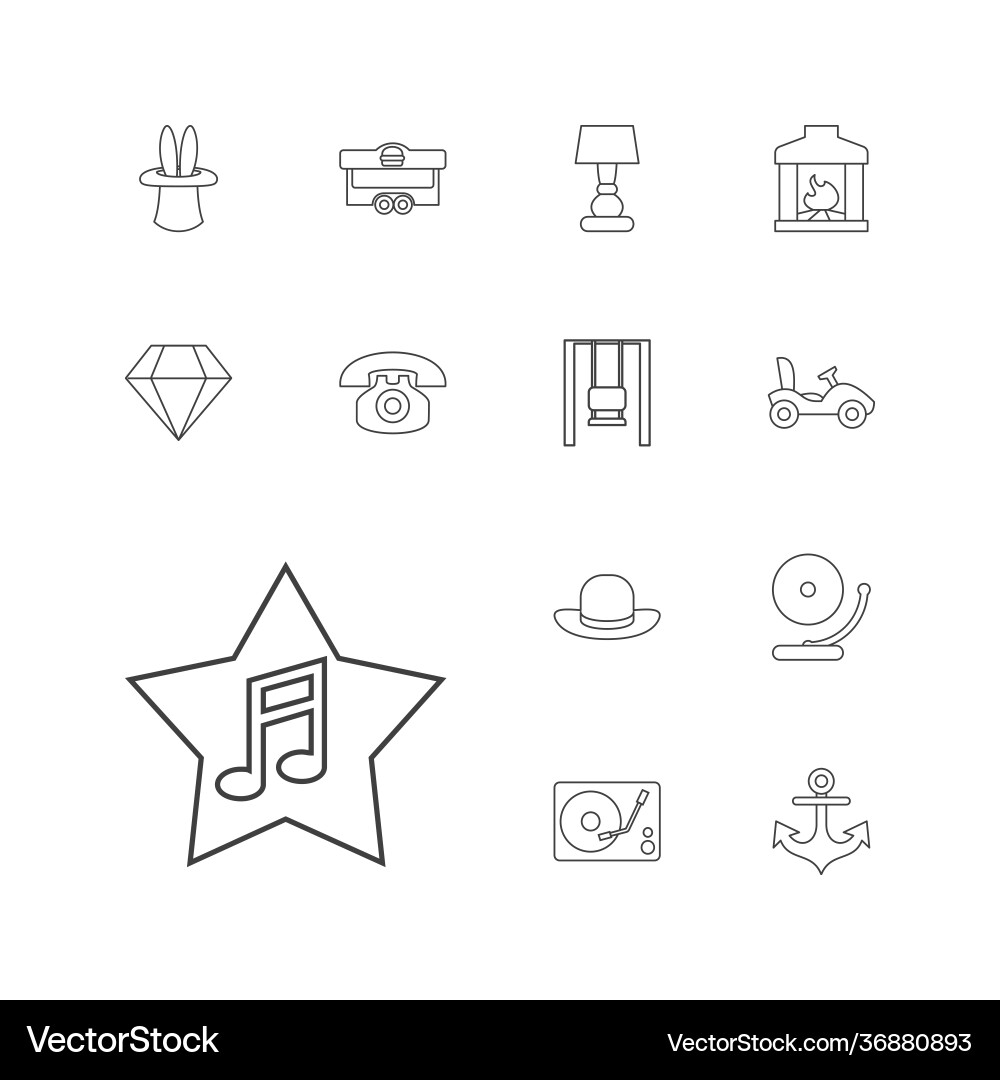 Alte Icons Lizenzfreies Vektorbild - VectorStock
