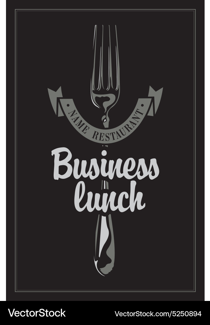 Business lunch Royalty Free Vector Image - VectorStock