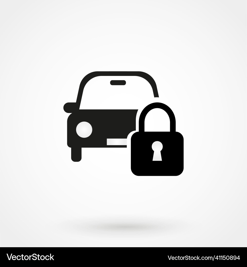 Car lock icon Royalty Free Vector Image - VectorStock
