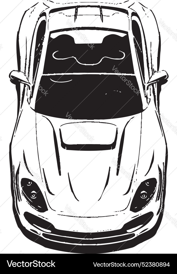 Celestial wheels top view car logo art rooftop Vector Image