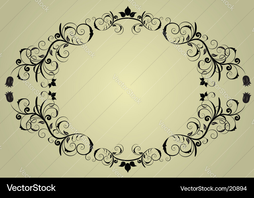 Elegant Victorian Frame Royalty Free Vector Image