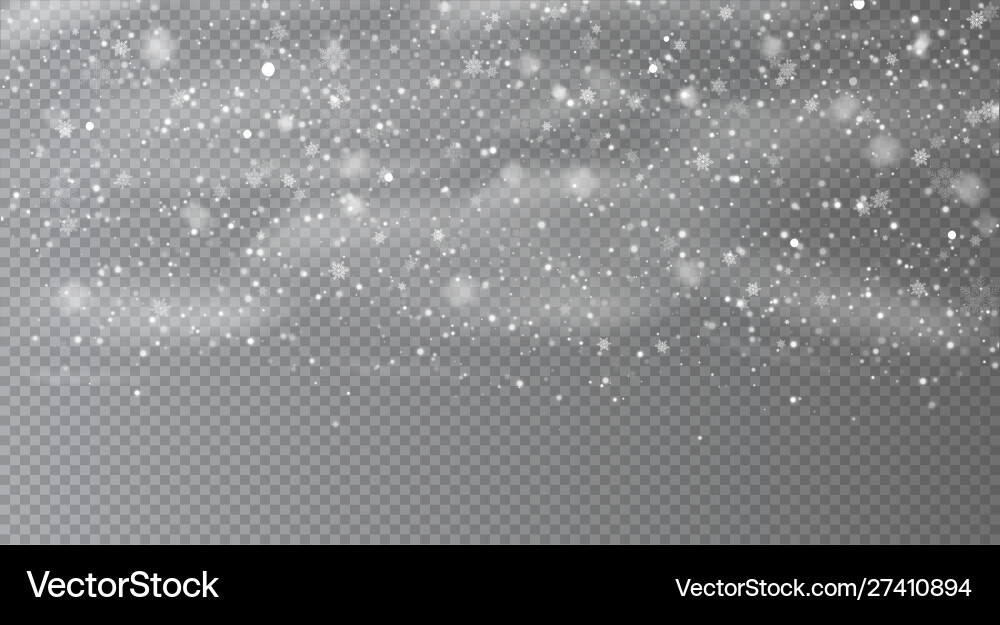 Falling snow overlay background Royalty Free Vector Image