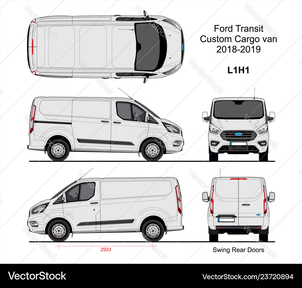 Ford Transit Van Template Wraps Vector Images (over 120)