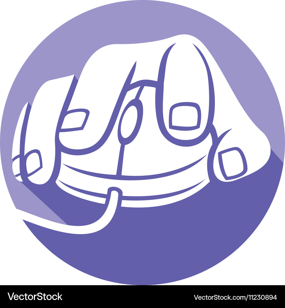 Hand on Mouse Icon - Digital Commerce Royalty Free Vector