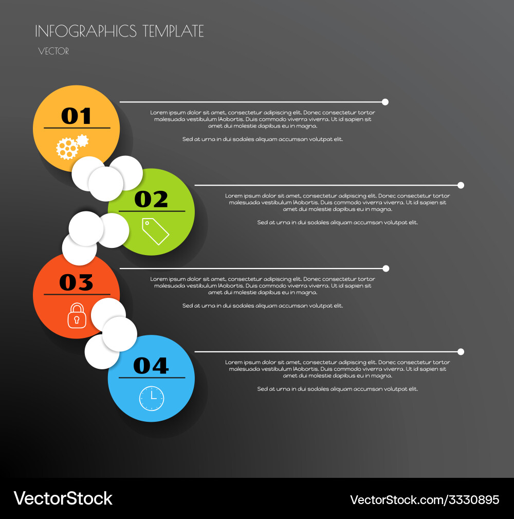 Black infographics Royalty Free Vector Image - VectorStock