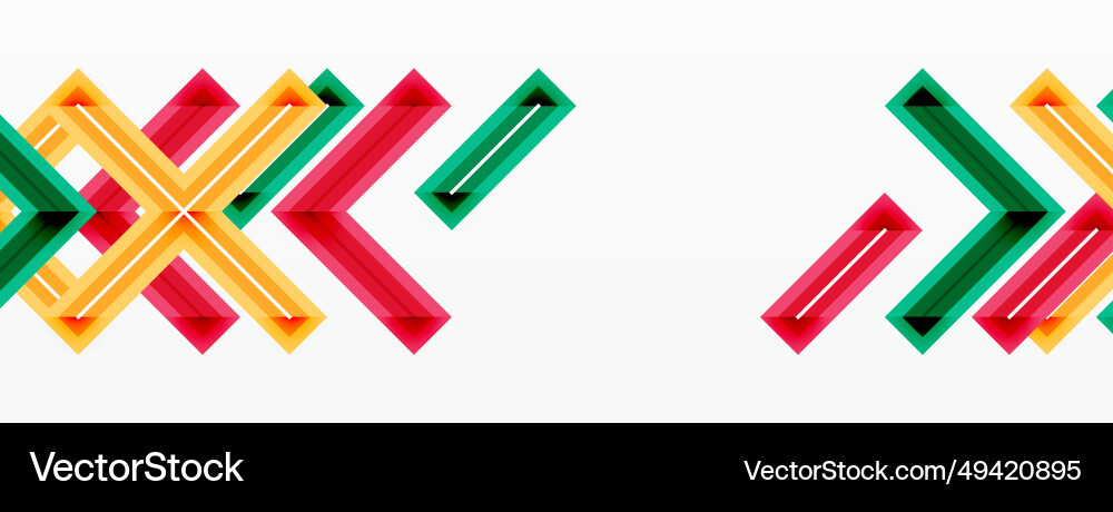 Minimal geometric background cross line design Vector Image