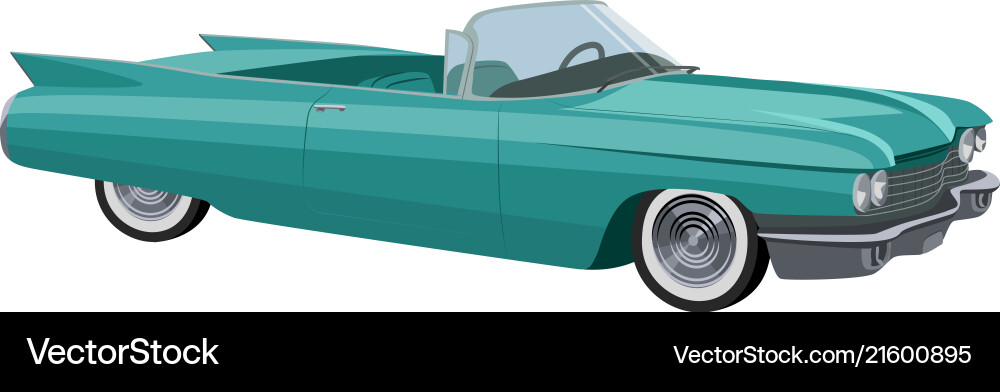 Retro car Royalty Free Vector Image - VectorStock