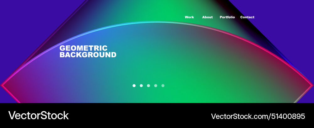 Round triangles and squares web site page template