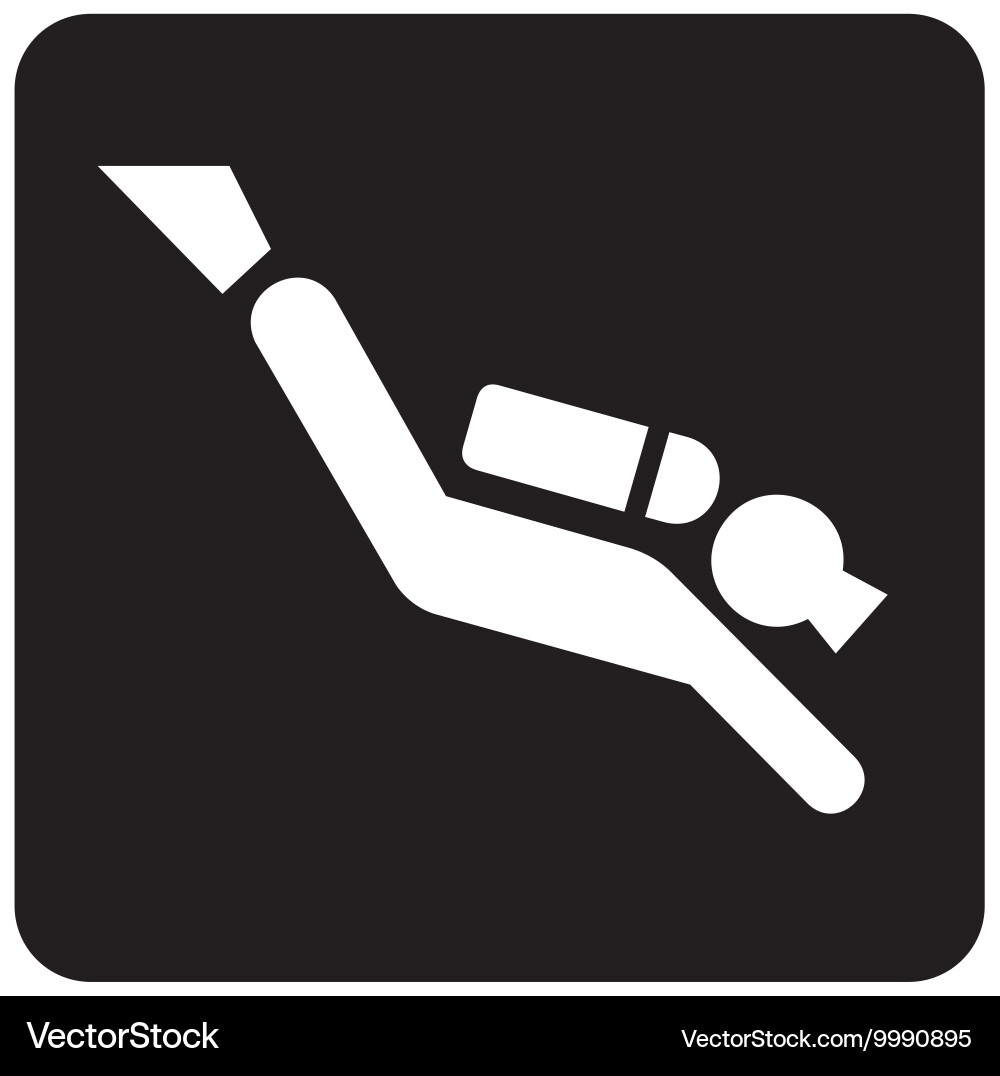 Scuba diving icon Royalty Free Vector Image - VectorStock