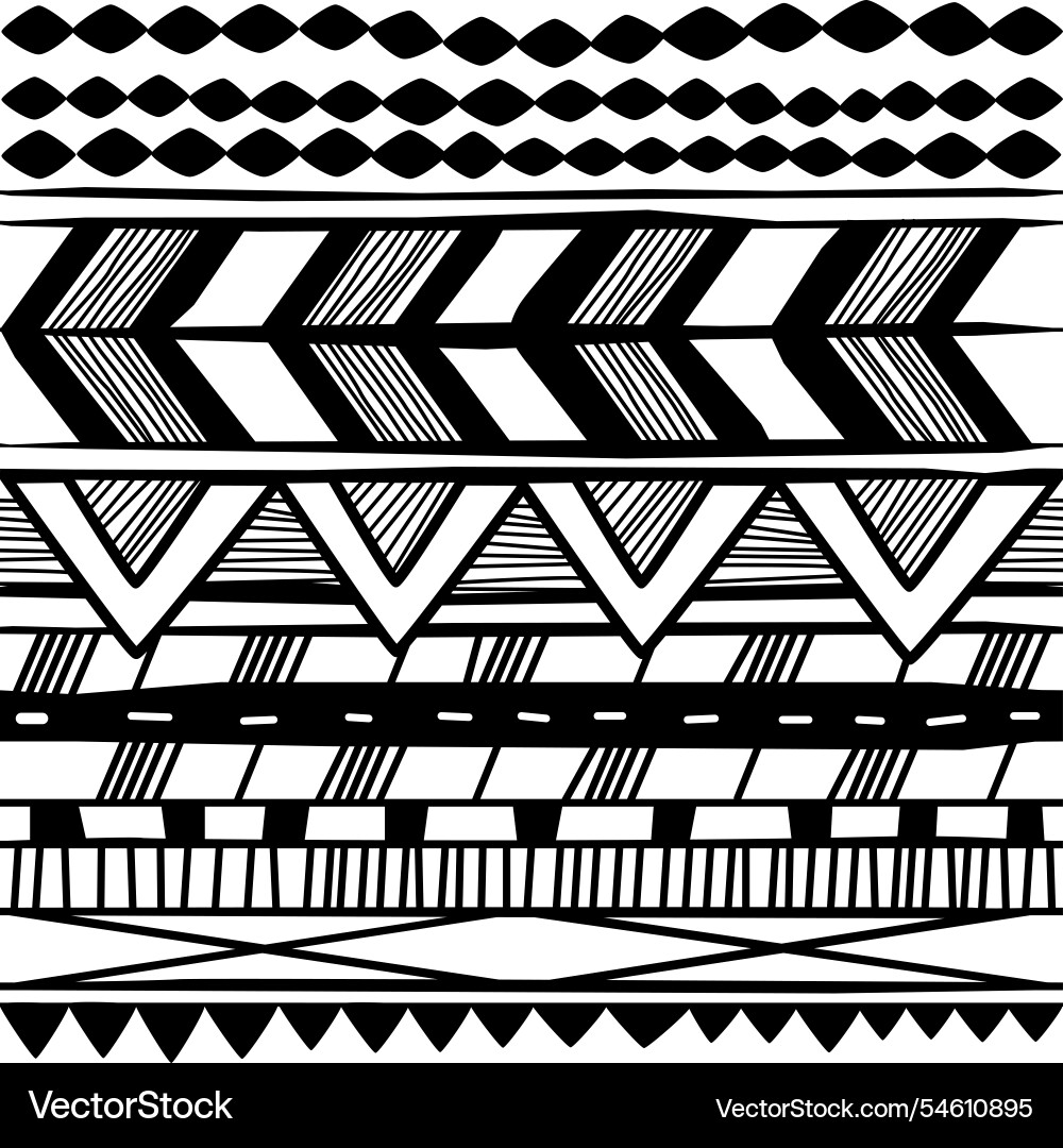 Seamless pattern tribal texture ethnic background Vector Image