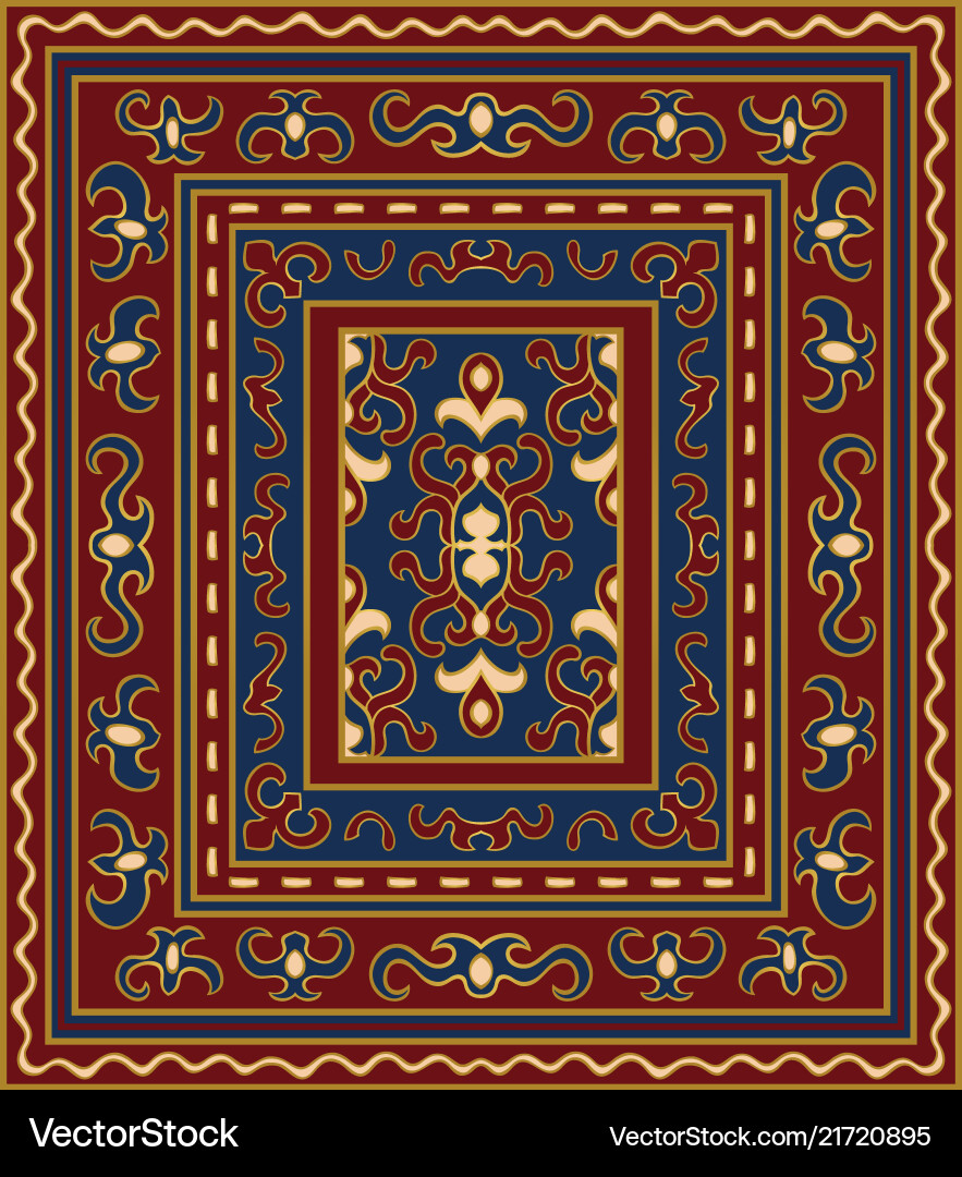 Template for carpet Royalty Free Vector Image - VectorStock