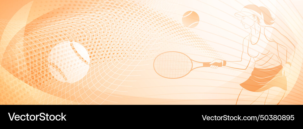 Tennis themed background Royalty Free Vector Image