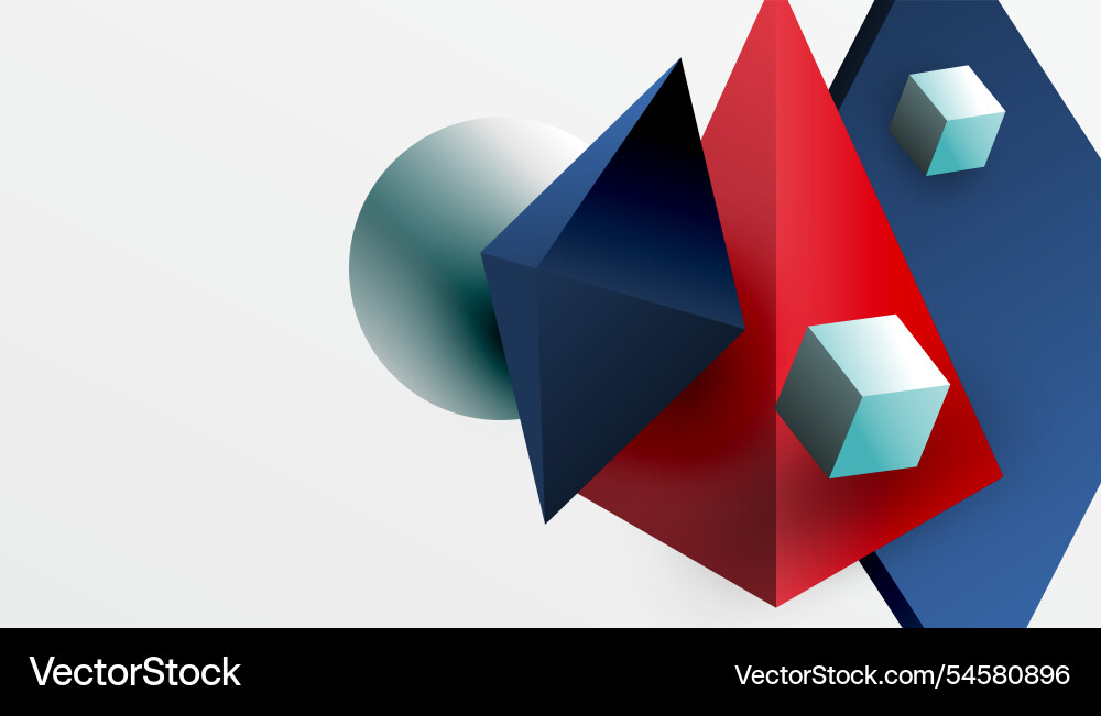 Abstract design showcasing isometric cubes Vector Image